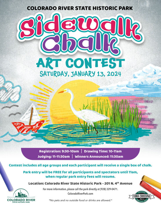 Sidewalk Chalk Art Event - Yuma Crossing National Heritage Area